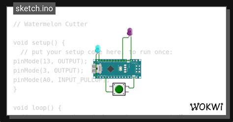 Led Watermelon Cutter Wokwi Esp32 Stm32 Arduino Simulator