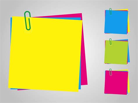 Paper Notes Vector Art And Graphics