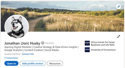 Building A Strong Linkedin Profile Uconn Center For Career Readiness And Life Skills