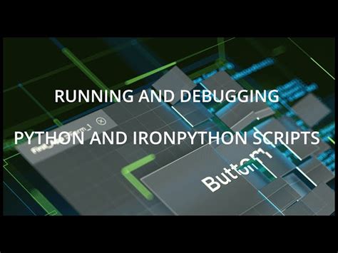 Running Python And Ironpython Scripts And Projects — Alternet Software