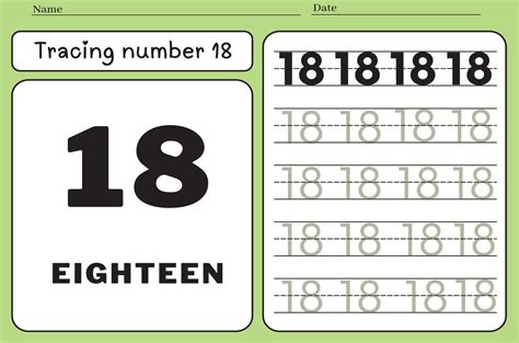 Number Tracing Worksheet