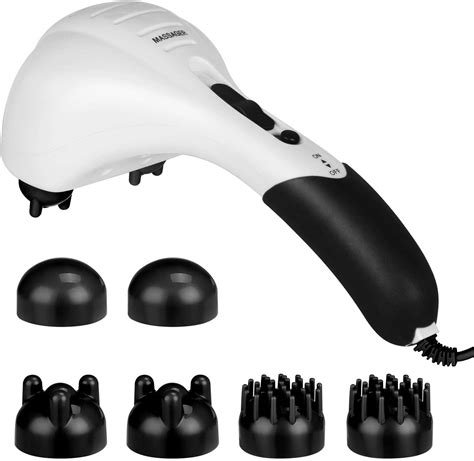 Cotsoco Handheld Neck Back Massager Double Head Electric Full Body Massager Deep