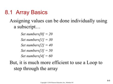 Programming Logic And Design Arrays Ppt