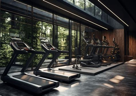 Premium Photo Treadmills At Gym Photo High Quality