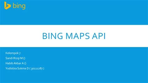 Bing Maps Api Ppt