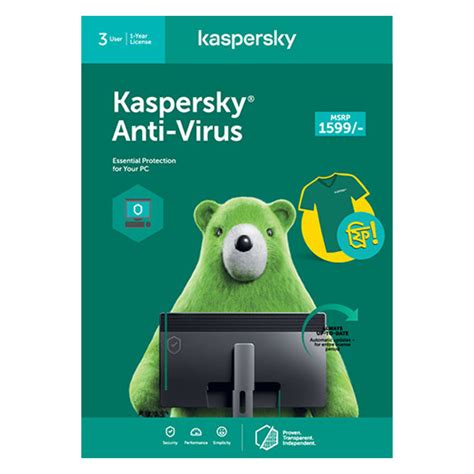 Kaspersky Anti Virus 2021 3 User 1 Year License Pc Price In