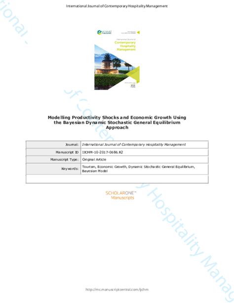 Pdf Modelling Productivity Shocks And Economic Growth Using The Bayesian Dynamic Stochastic