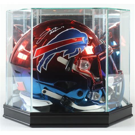 Josh Allen Signed Bills Full Size Authentic On Field Chrome Alternate Speedflex Helmet With