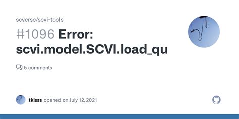 Error Scvi Model SCVI Load Query Data Issue 1096 Scverse Scvi