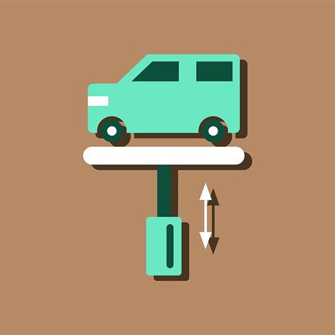 벡터에서 리프트에 플랫 아이콘 디자인 컬렉션 자동차 Ai Eps Uidownload