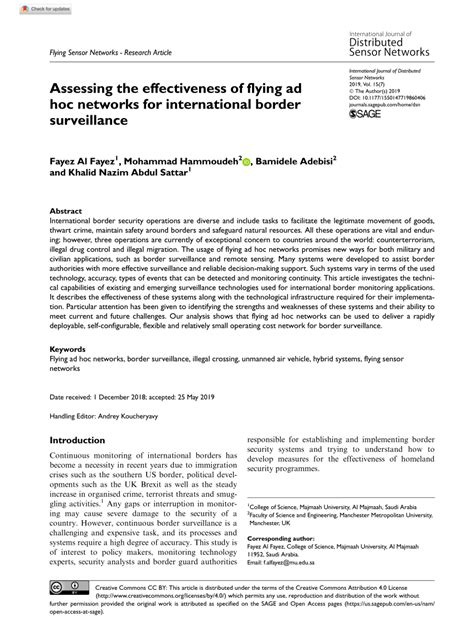 Pdf Assessing The Effectiveness Of Flying Ad Hoc Networks For