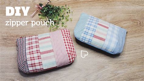 Diy 자투리 원단 활용 쉽고 빠르게 지퍼 파우치 만들기 한 손에 쏙 들어오는 크기 화장품 가방이나 동전 지갑으로도 좋아요 Youtube