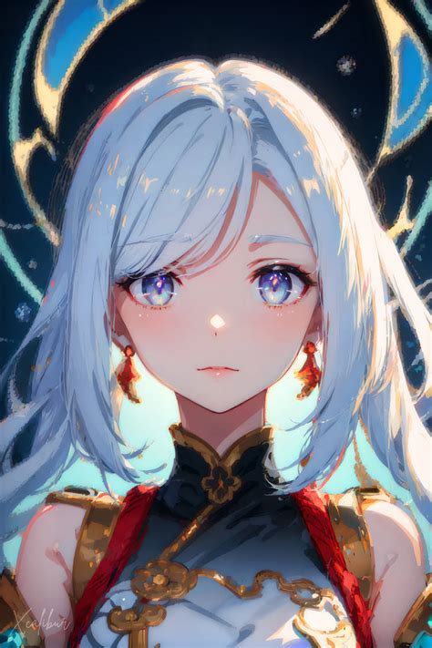 Shenhe Genshin Impact By Xcaliburai On Deviantart