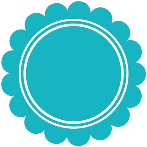 Scalloped Svg Round Scalloped Monogram Svg Circle Scalloped Etsy
