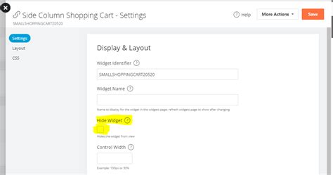 Turn Off Widgets Without Deleting Knowledge Center