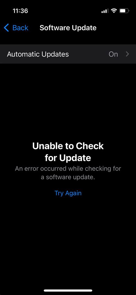 Update Error R Iphone