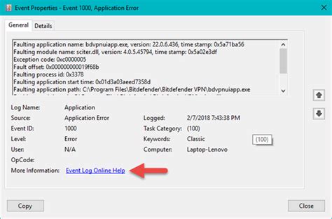 Application Error Event Id Windows Joincaqwe