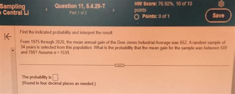 Solved Find The Indicated Probability And Interpret The Chegg