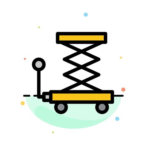 Car Construction Lift Scissor Abstract Flat Color Icon Template 19094130 Vector Art At Vecteezy