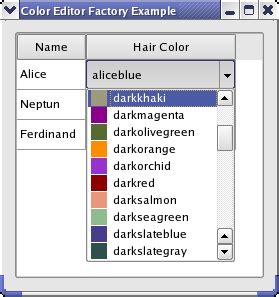 Color Editor Factory Example Qt Widgets 5 11