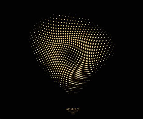 Halftone Dotted Abstract Background Circularly Distributed Halftone