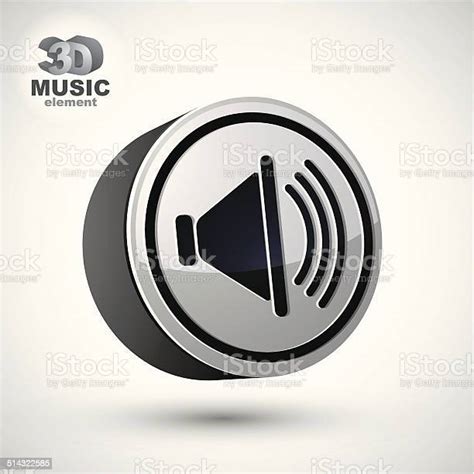 라우드 스피커 아이콘 벡터 3d 설계 요소 3차원 형태에 대한 스톡 벡터 아트 및 기타 이미지 3차원 형태 Performing Arts Event 공연 Istock
