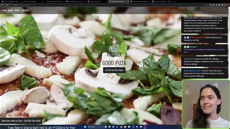 100devs let s build a restaurant website youtube