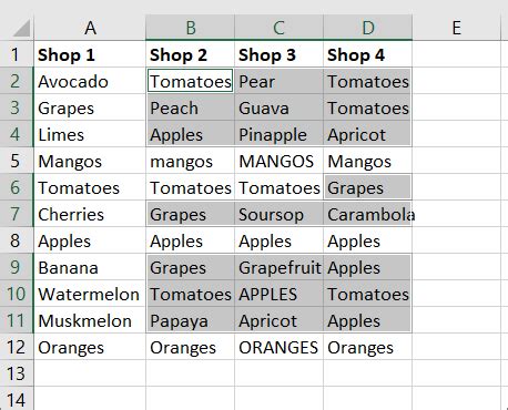 How To Match Two Columns In Excel