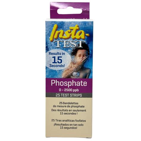 Bandelettes Test Phosphate Insta Test Pour Piscine And Spa Prévention