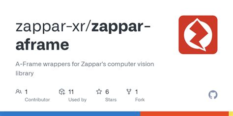 Github Zappar Xr Zappar Aframe A Frame Wrappers For Zappar S
