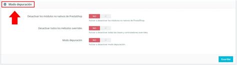 Activar El Modo Debug En PrestaShop Hoswedaje