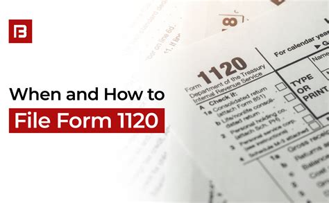 When And How To File Form 1120