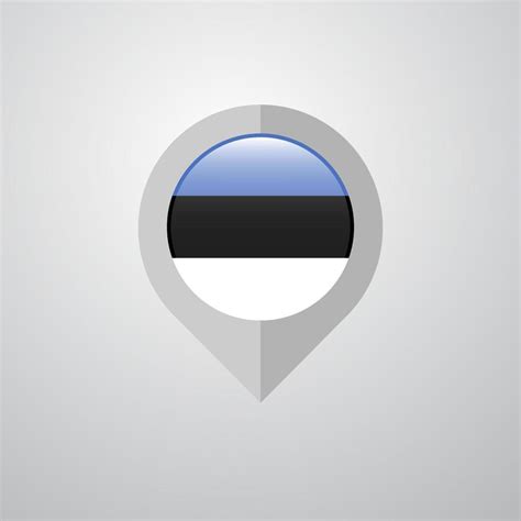 map navigation pointer with estonia flag design vector 14184679 vector