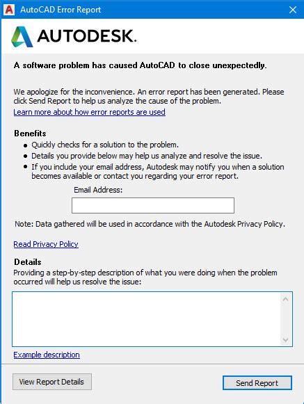 Acad 18 Works Fine But Acad 19 Crashes And Displays Errors When