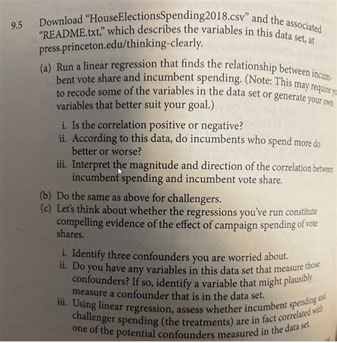 Solved Can You Provide The Regression Coding In R For This