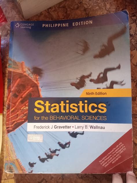 Statistics For The Behavioral Sciences Hobbies And Toys Books