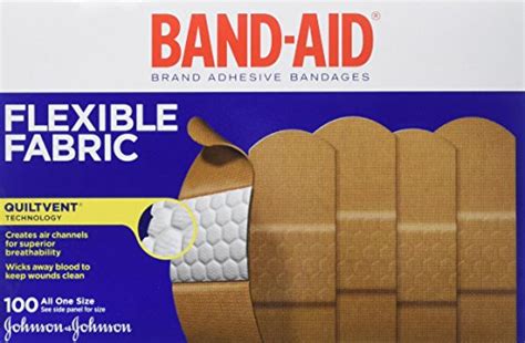 Band Aid Johnson And Johnson Band Aid Flexible Fabric 100 Count Boxes