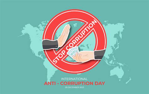 Ilustración De Día Internacional Contra La Corrupción 9 De Diciembre