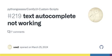 Text Autocomplete Not Working Issue Pythongosssss Comfyui Custom Scripts Github