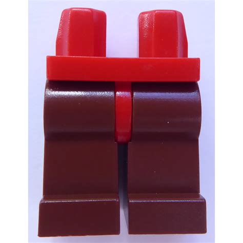 Lego Red Minifigure Hips With Reddish Brown Legs 73200 88584