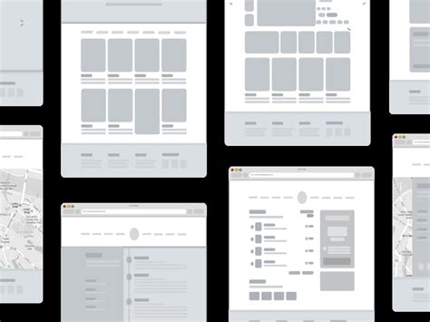 Simple Shapes Wireframe Sketch File Sketch Vector Uidownload