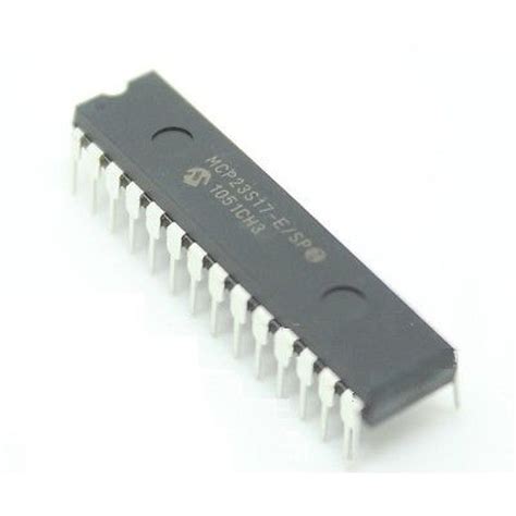 mcp23s17 16 bit input output expander with i2c interface ic dip 18