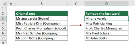 Remove The First Or Last Word From A String