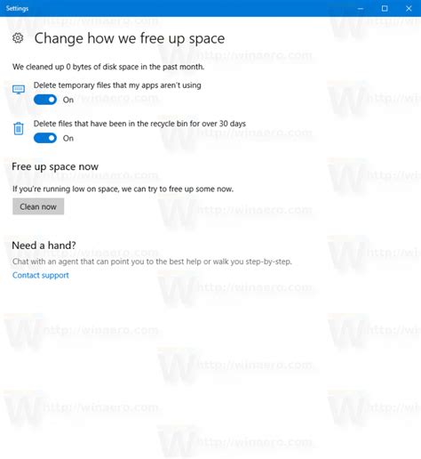 Clean Up Temp Directory Automatically In Windows 10
