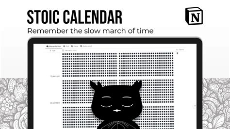 Stoic Calendar Notionhub