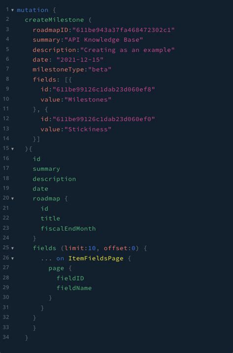 Api Mutation To Create A Roadmap Milestone Roadmunk