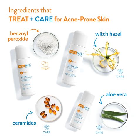 Acnefree Oil Free 24 Hr Acne Clearing System 3pc Kit Acnefree