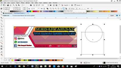 Tutorial Cara Membuat Banner Atau Spanduk Di CorelDraw Dengan Mudah Sepintas Trik