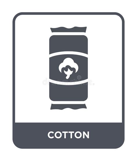 Cotton Icon In Trendy Design Style Cotton Icon Isolated On White Background Stock Vector
