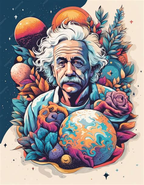 Premium Ai Image Einstein Vector Illustration